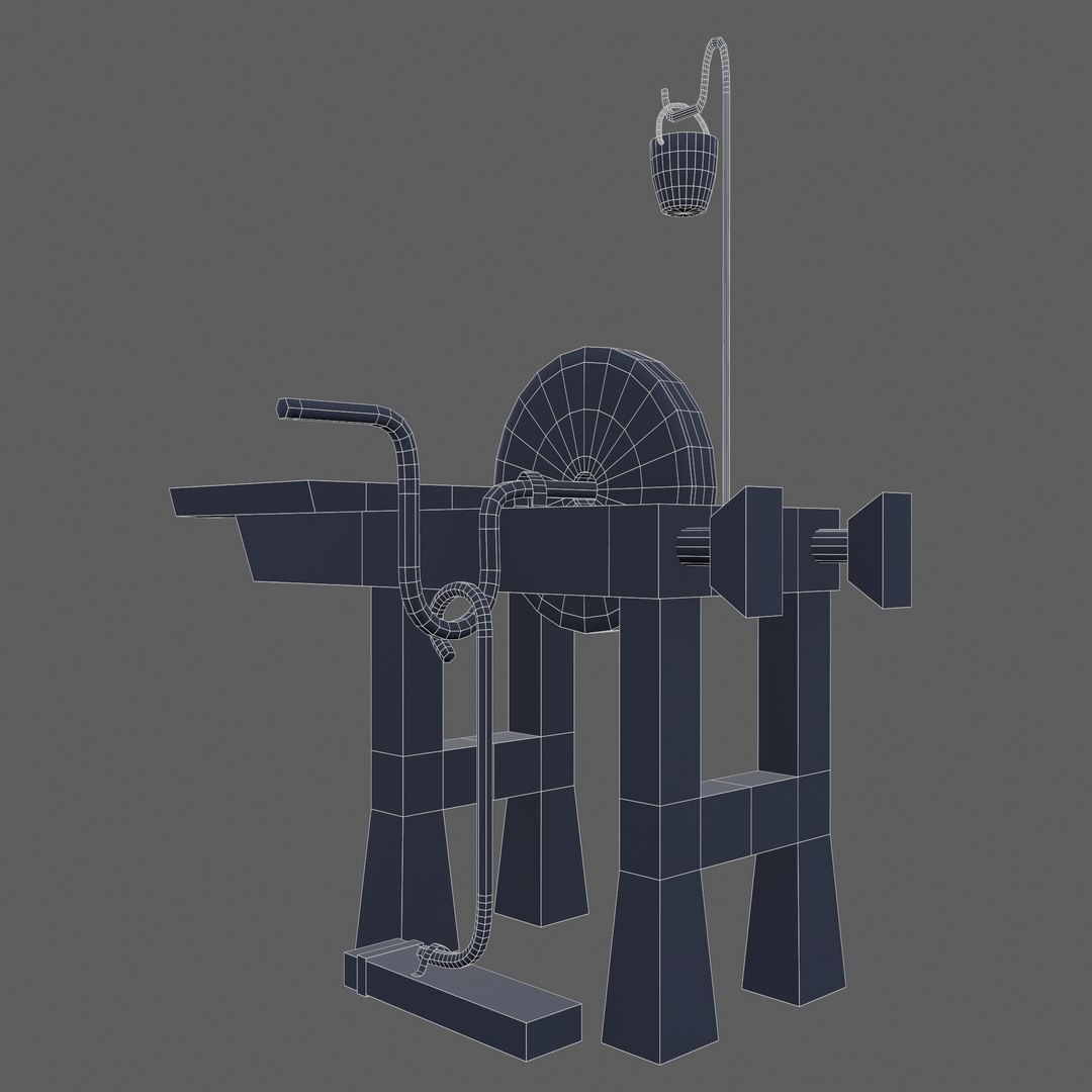 Grindstone medieval 3D model - TurboSquid 1393391