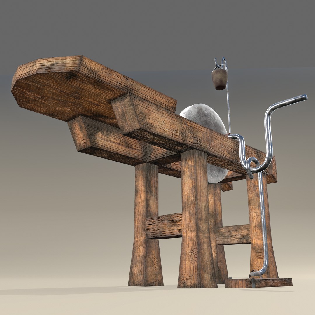 Grindstone medieval 3D model - TurboSquid 1393391