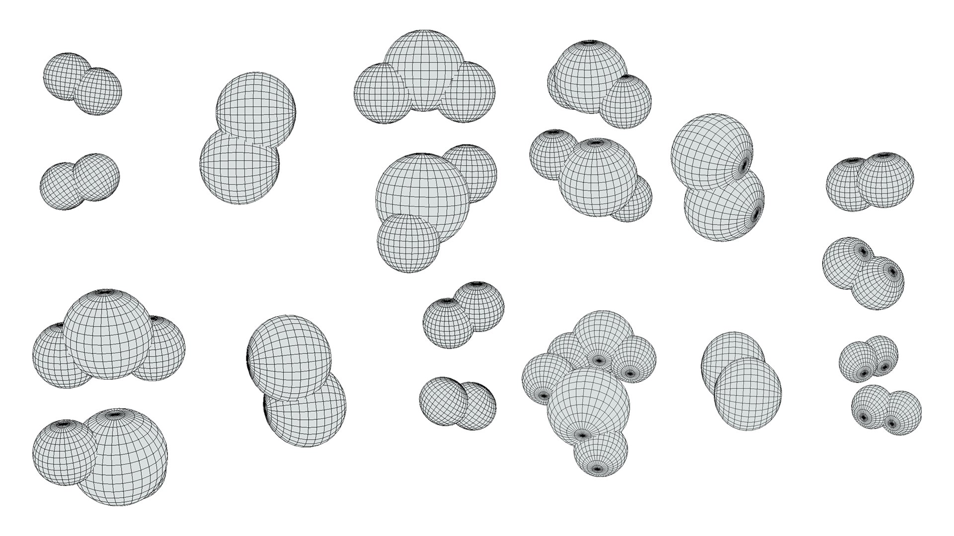 3D Reaction Of Hydrogen And Oxygen To Water - TurboSquid 2141186