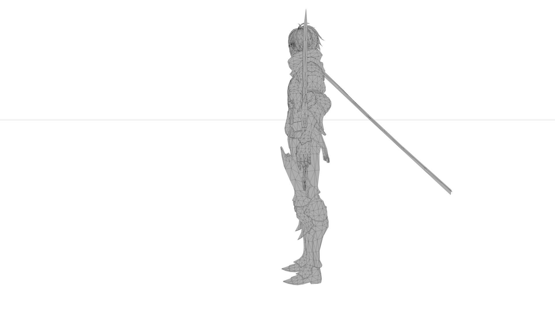 3D Warrior Game Character 3D model - TurboSquid 2007827