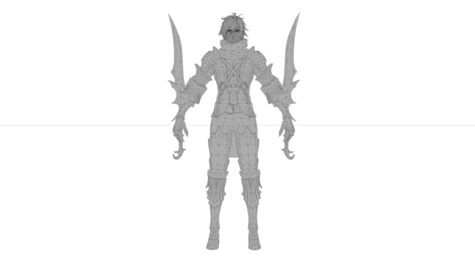 3D Warrior Game Character 3D model - TurboSquid 2007827
