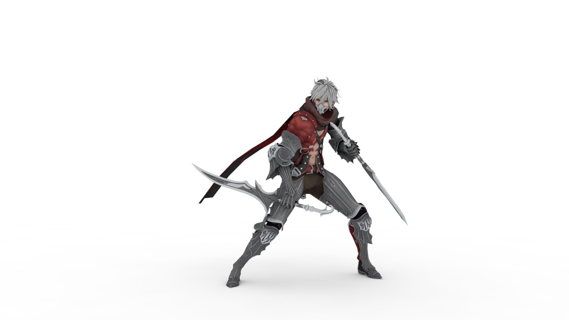3D Warrior Game Character 3D model - TurboSquid 2007827