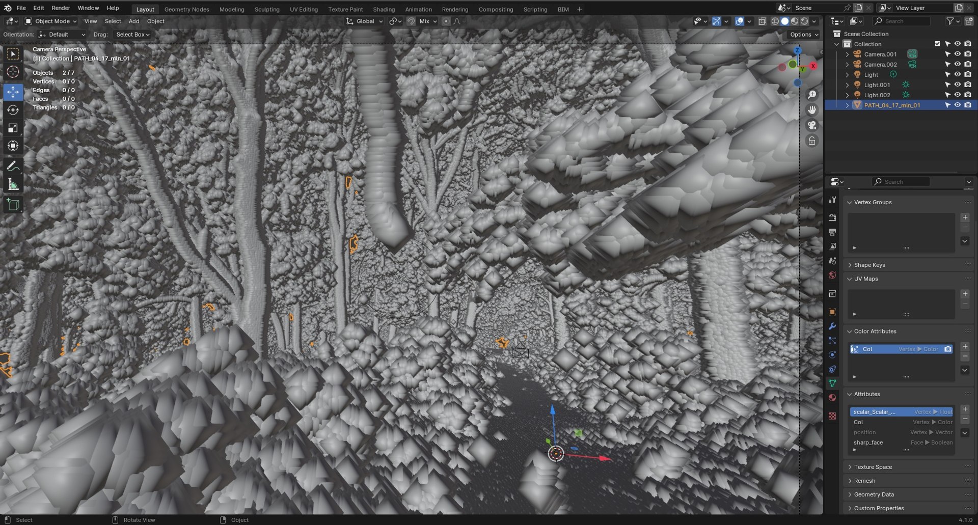 3D Forest Path - Point Cloud - TurboSquid 2240406