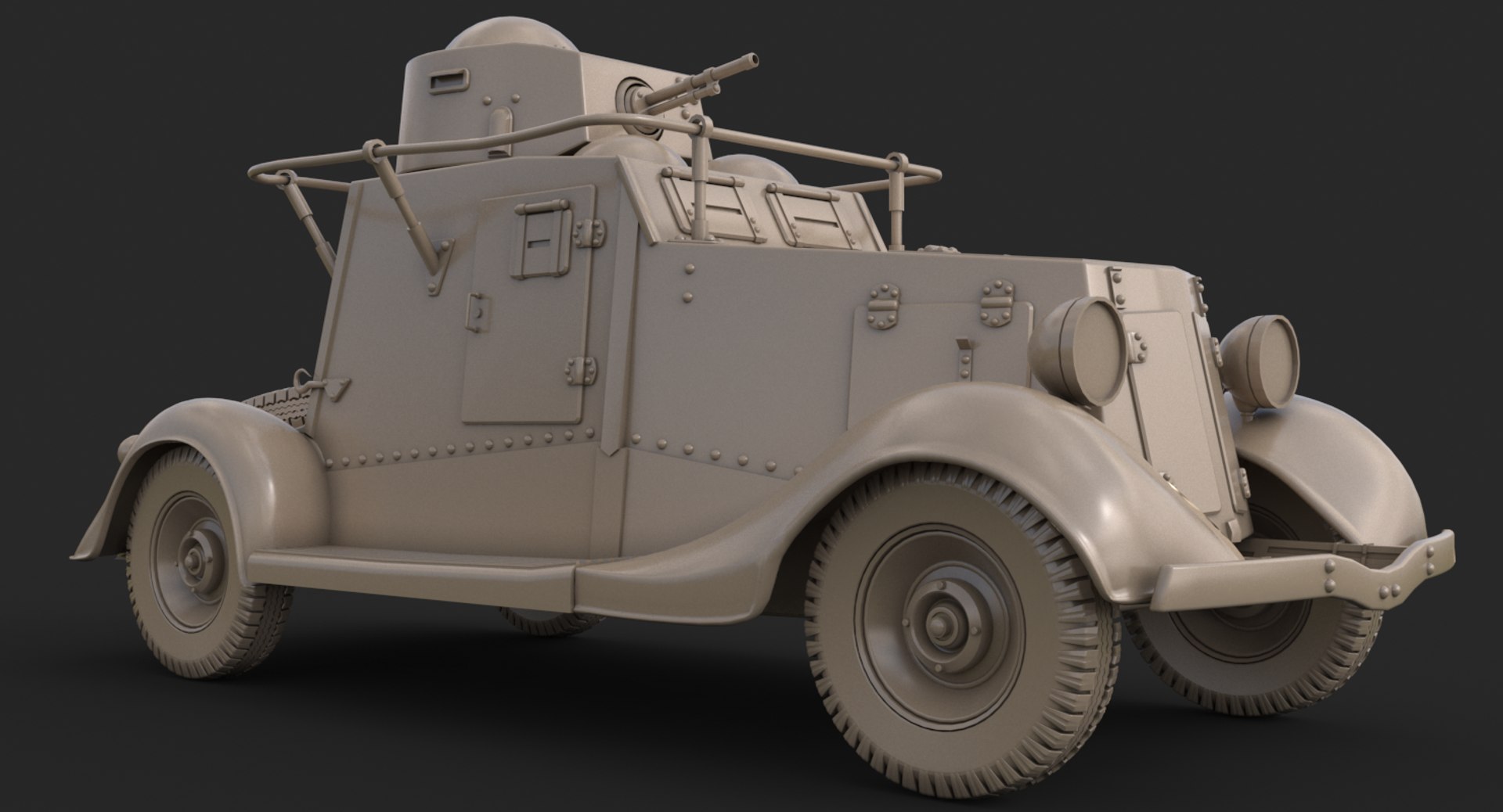 3D Fai M Armoured Car - TurboSquid 1654634