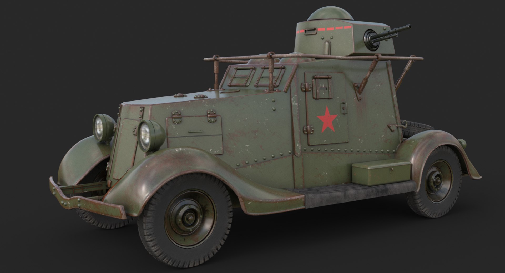 3D Fai M Armoured Car - TurboSquid 1654634