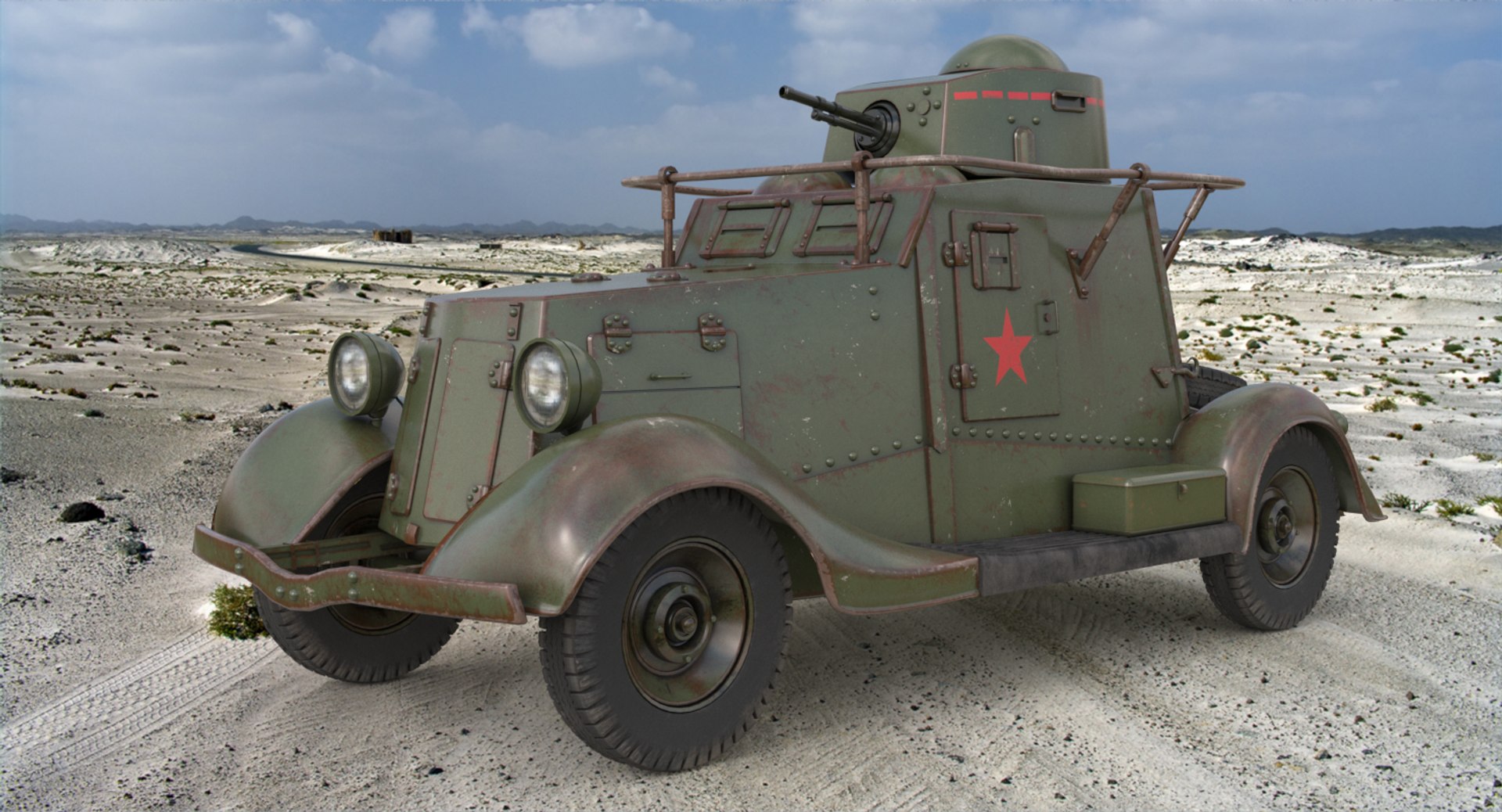 3D fai m armoured car - TurboSquid 1654634