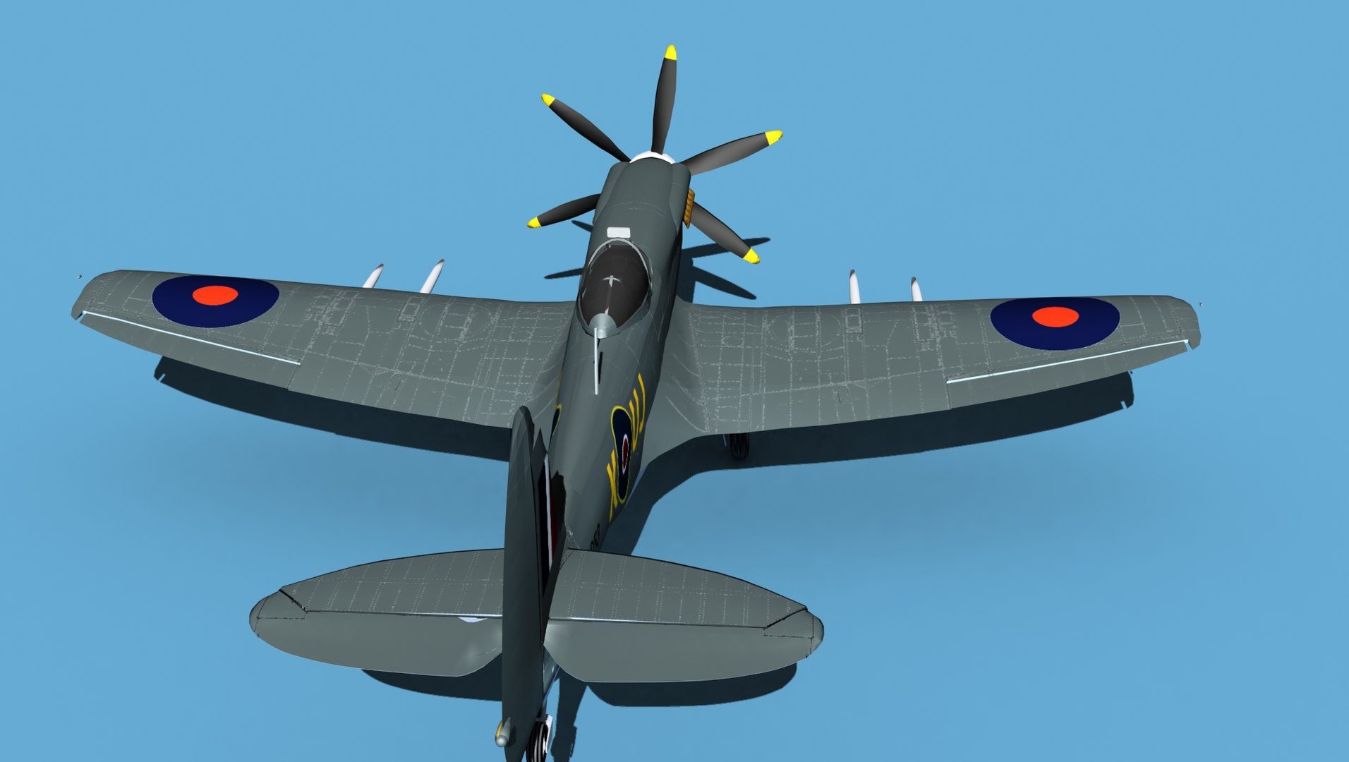Supermarine Spitfire Mk XXIII V01 3D Model - TurboSquid 1926320