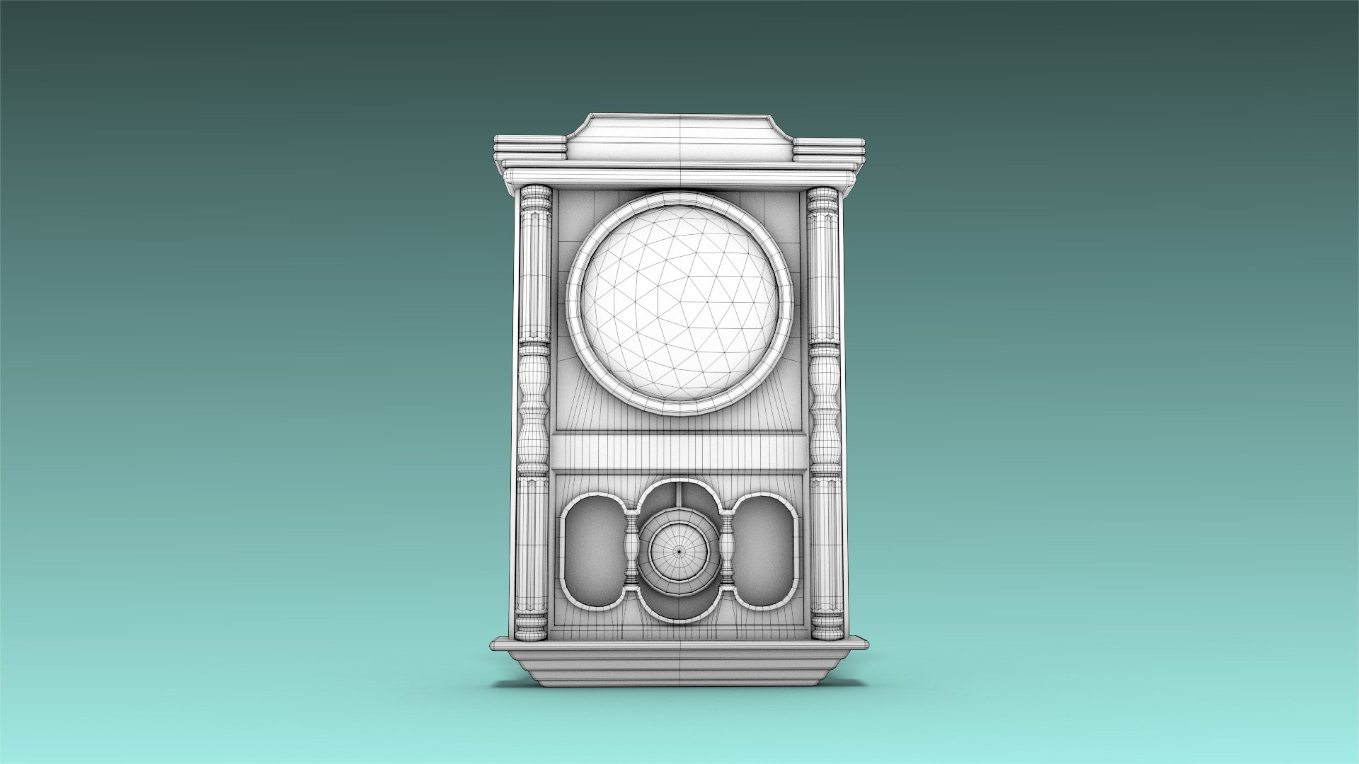 Low-poly clock model - TurboSquid 1632725