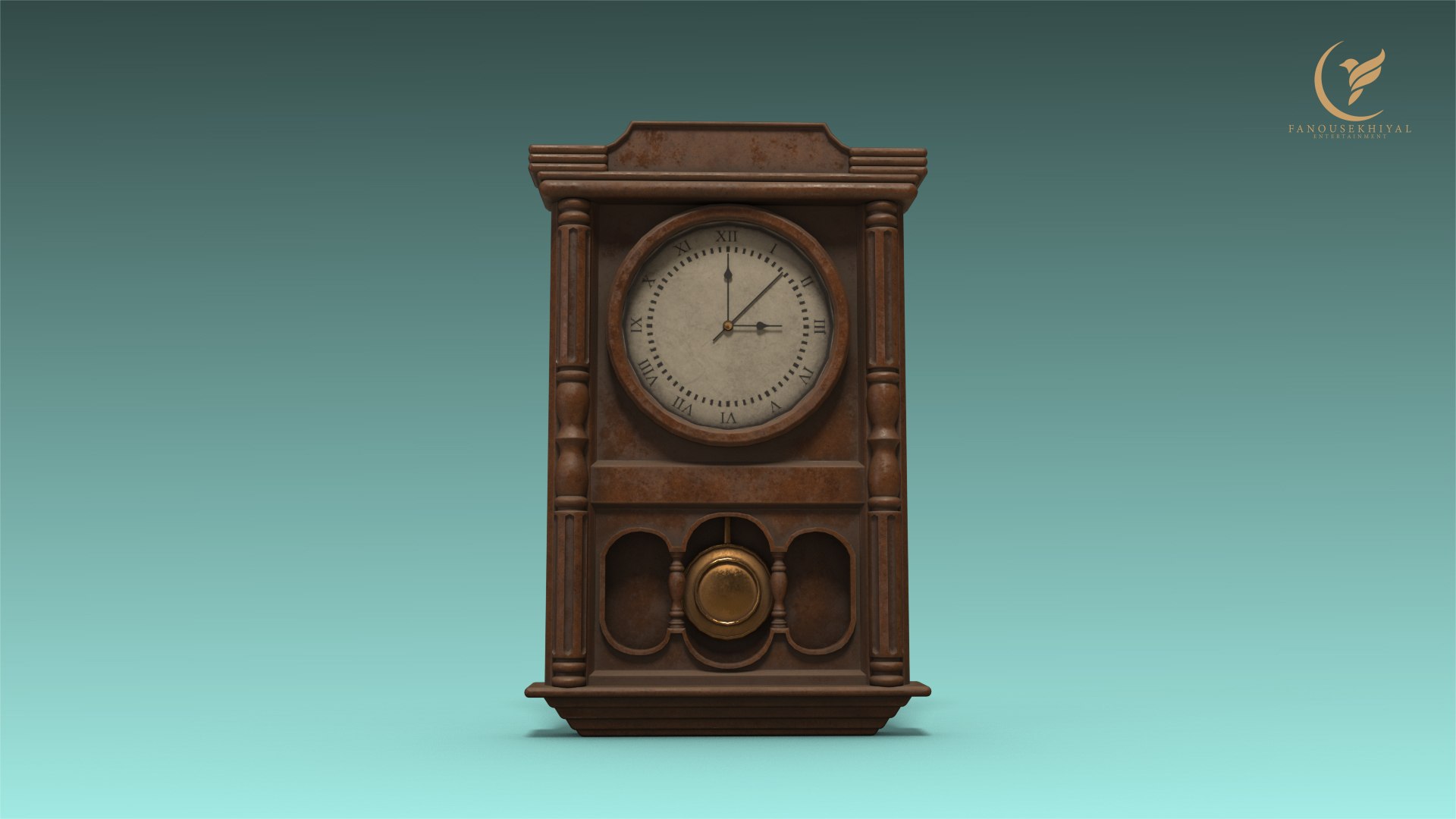 Low-poly clock model - TurboSquid 1632725