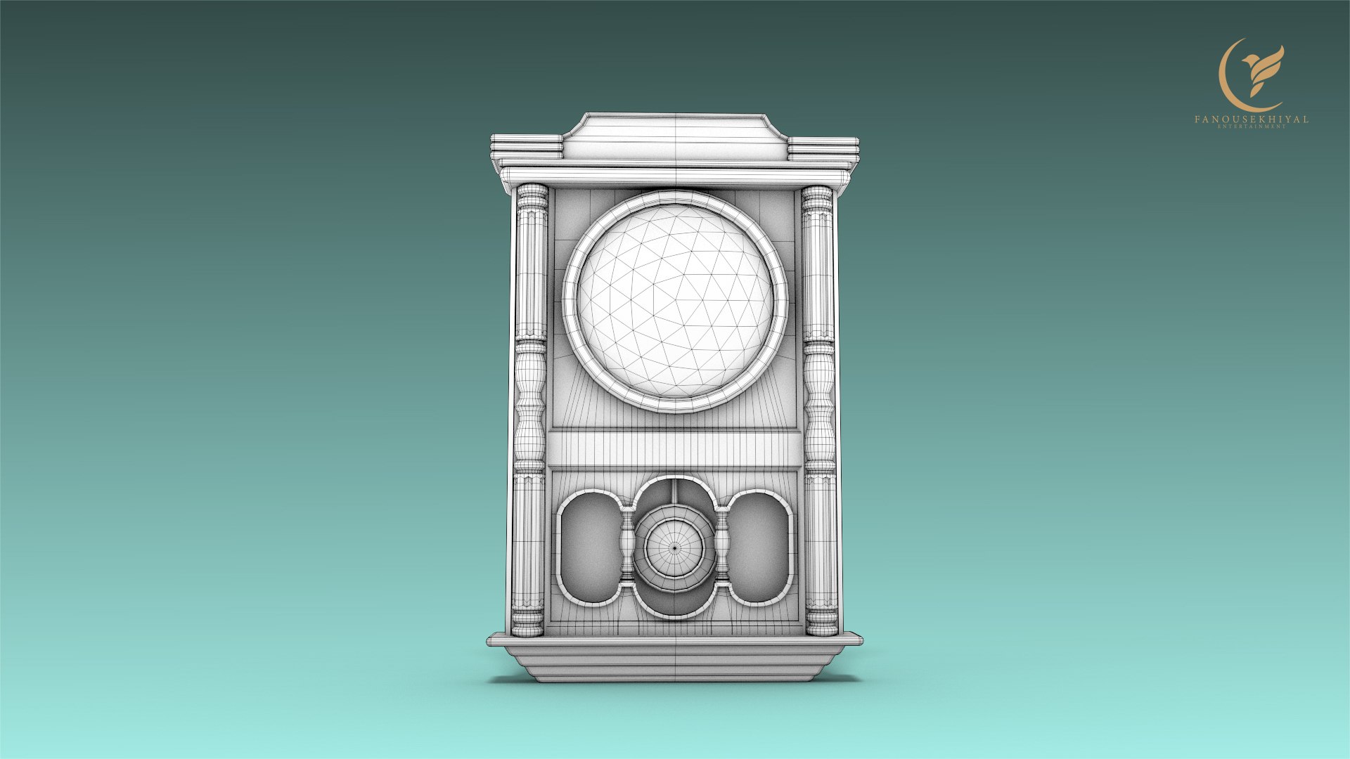 Low-poly clock model - TurboSquid 1632725