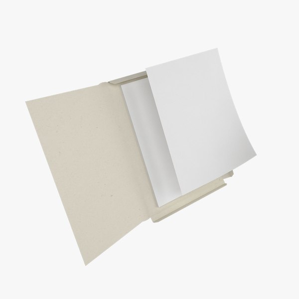 A4 Folder 3D model - TurboSquid 1784930
