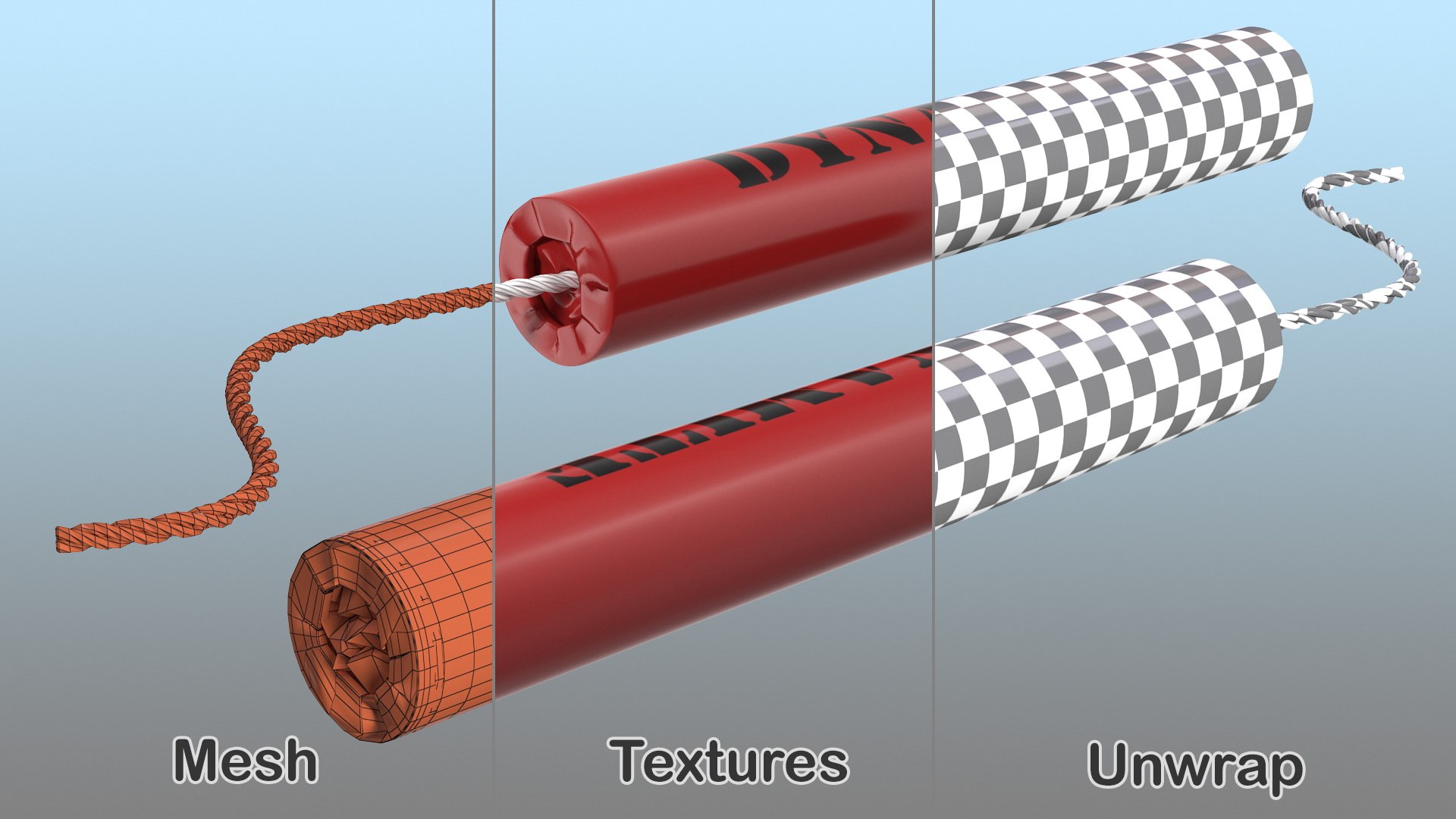 Stick Dynamite Explosive 3D Model - TurboSquid 1472298