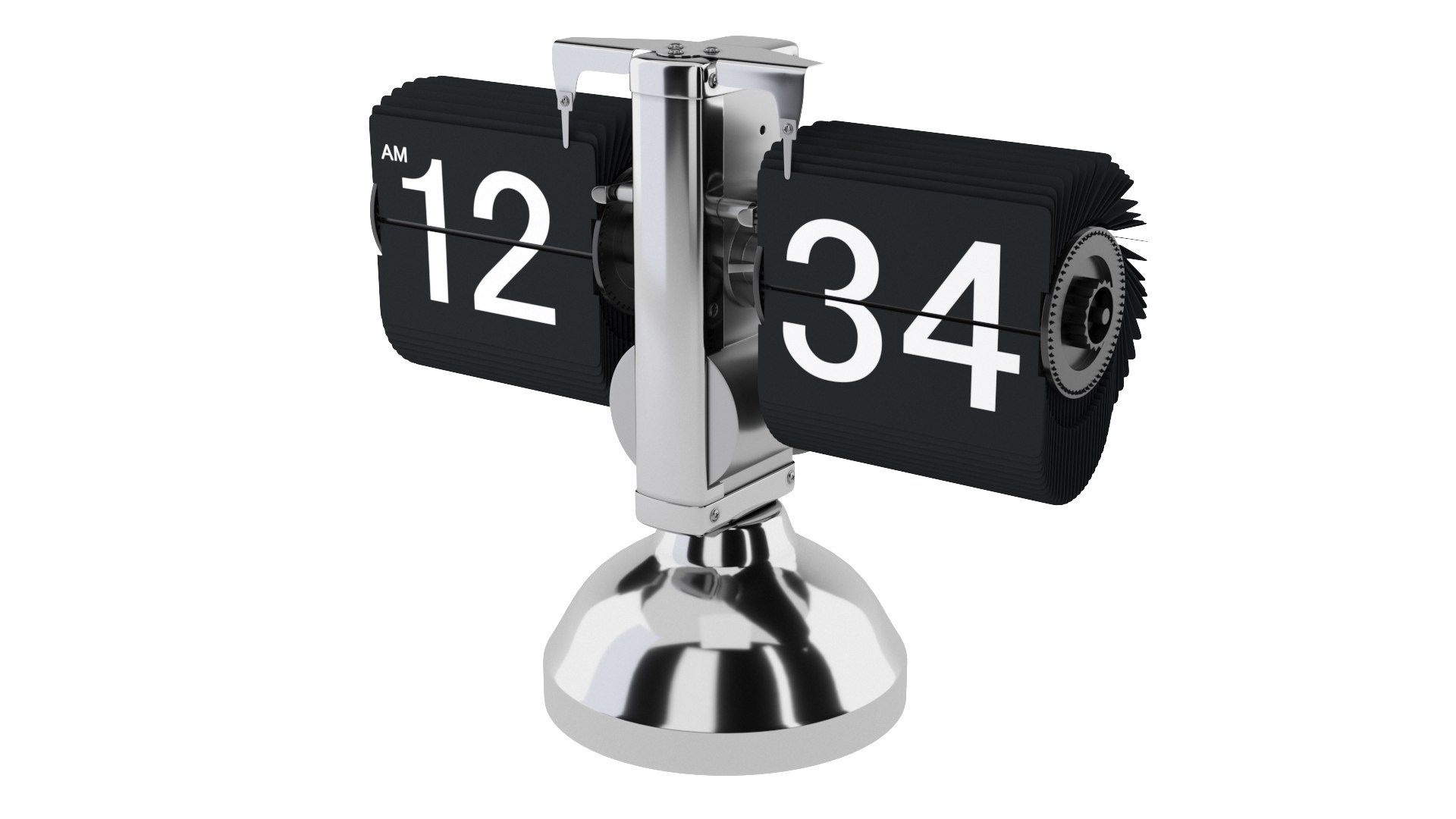 Flip clock 3D model - TurboSquid 1604719
