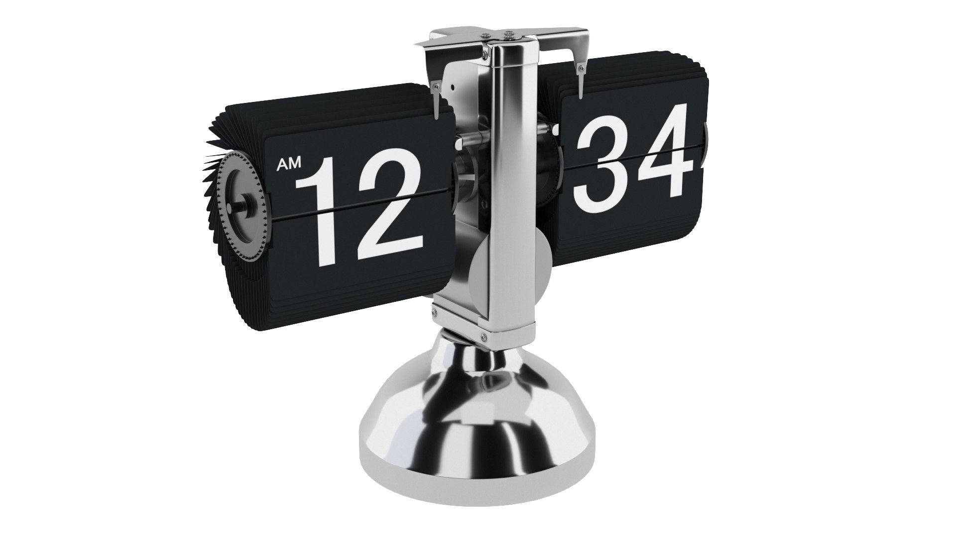 Flip Clock 3D Model - TurboSquid 1604719