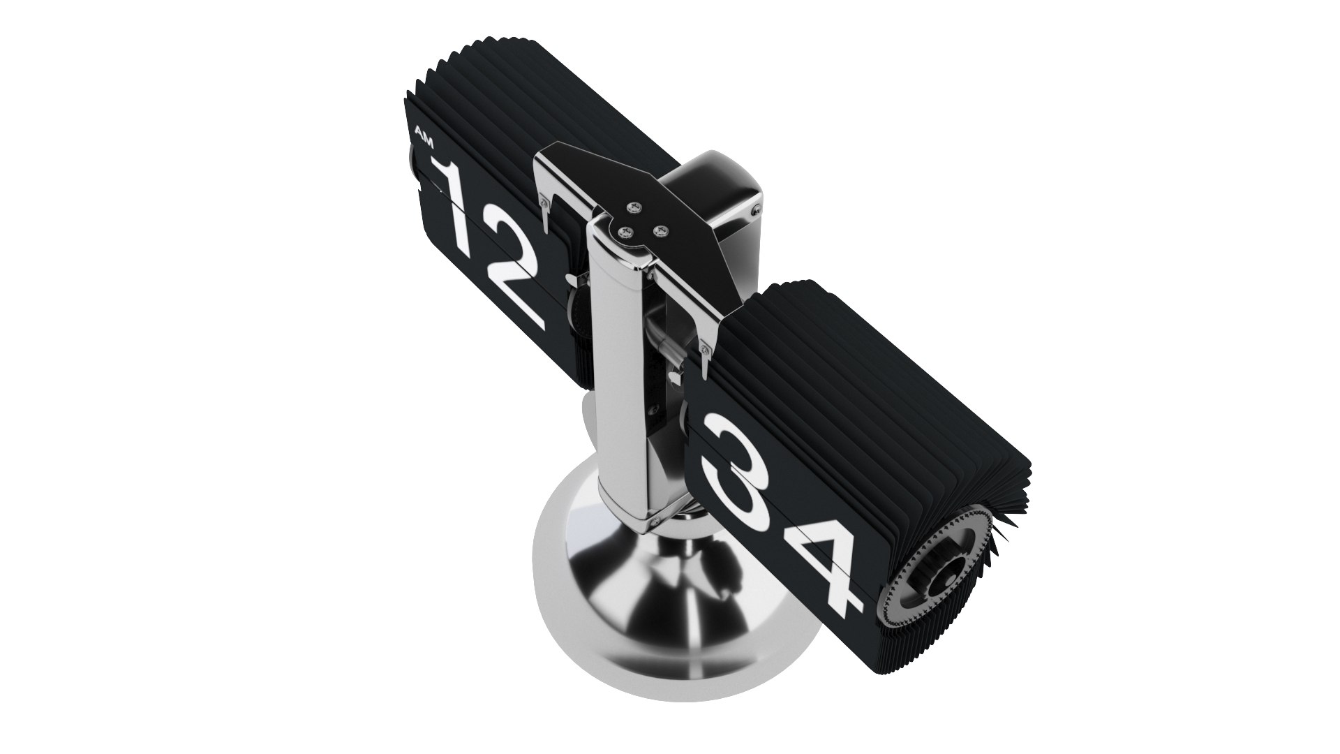 Flip Clock 3D Model - TurboSquid 1604719