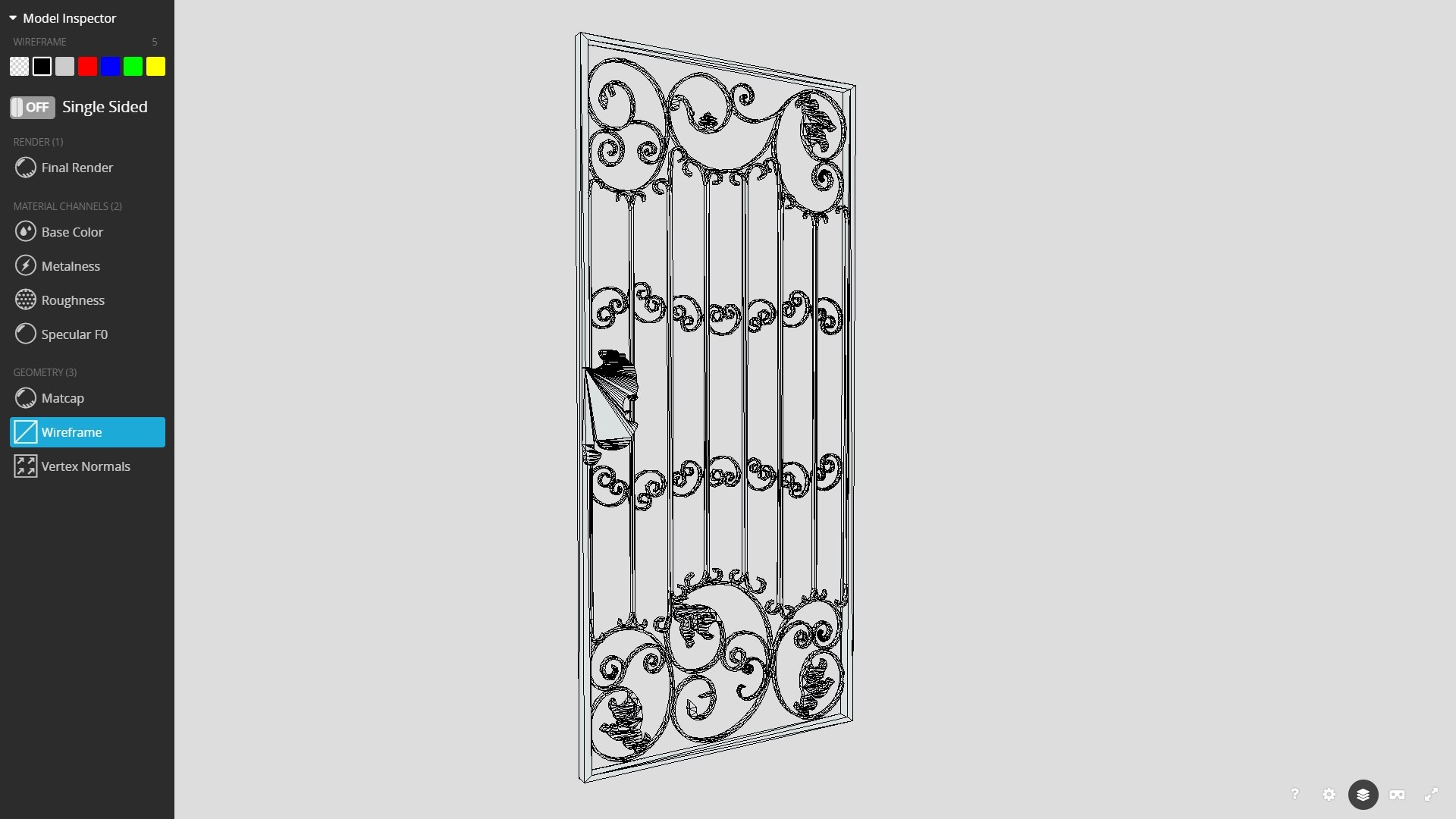 3D Iron Railing 3D Models 10 Vintage Patterns SKP FBX OBJ STL Model ...