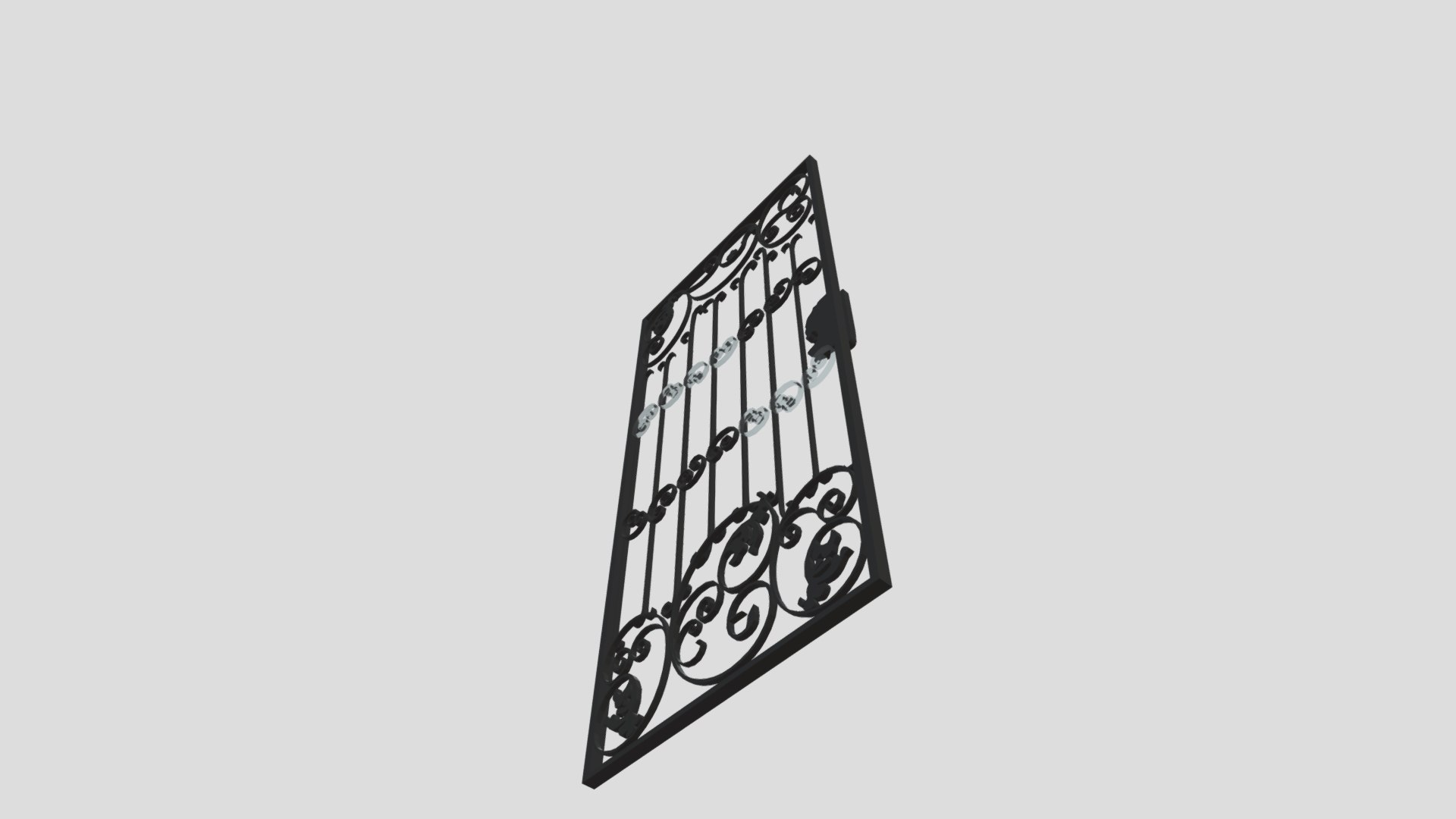 3D Iron Railing 3D Models 10 Vintage Patterns SKP FBX OBJ STL Model ...