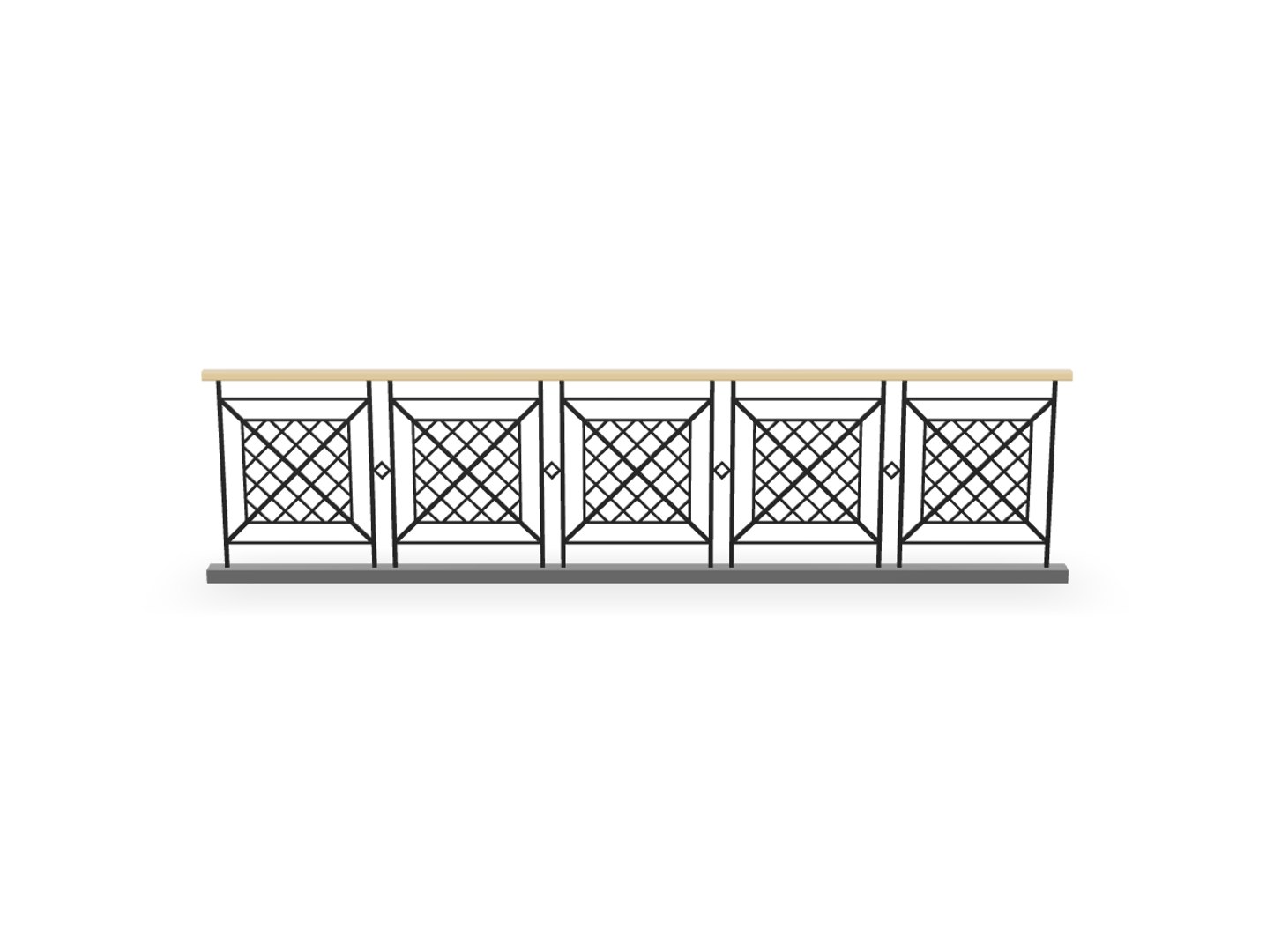3D Iron Railing 3D Models 10 Vintage Patterns SKP FBX OBJ STL Model ...