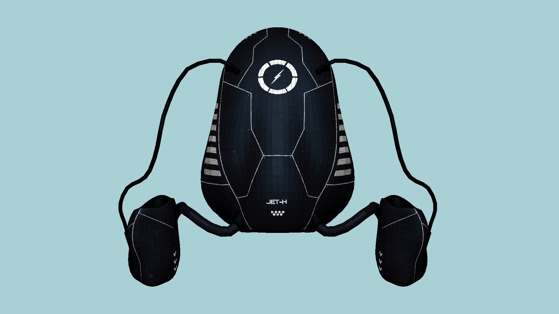 Jetpack H03 Black White - SciFi Character Design 3D Model - TurboSquid ...