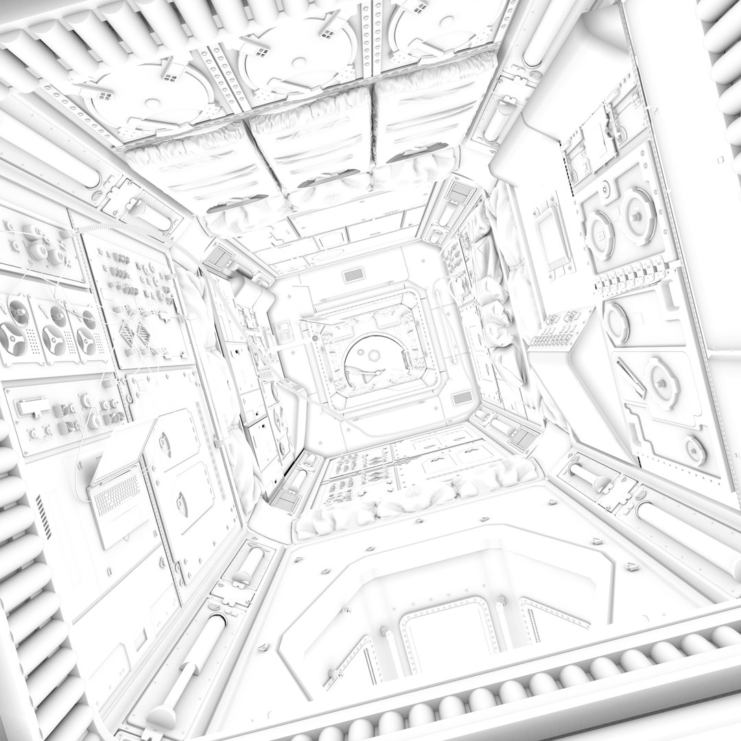3D Model ISS Like SpaceStation Interior V1 - TurboSquid 1863316