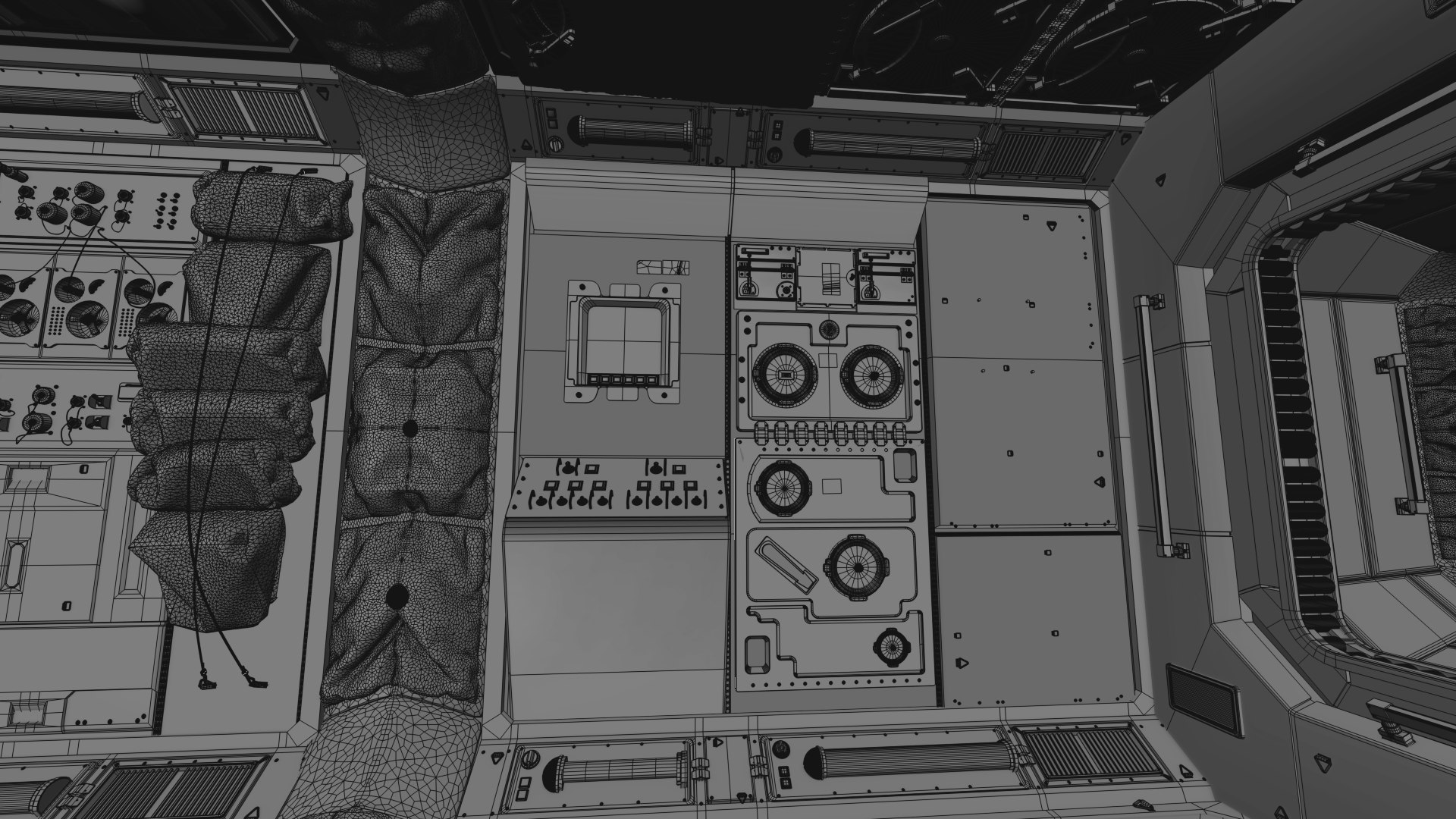 3D Model ISS Like SpaceStation Interior V1 - TurboSquid 1863316