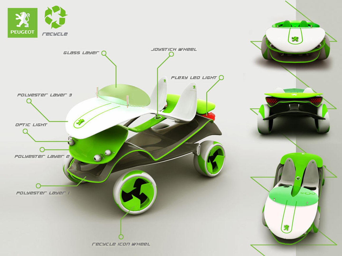 3d Max Peugeot Concept Car