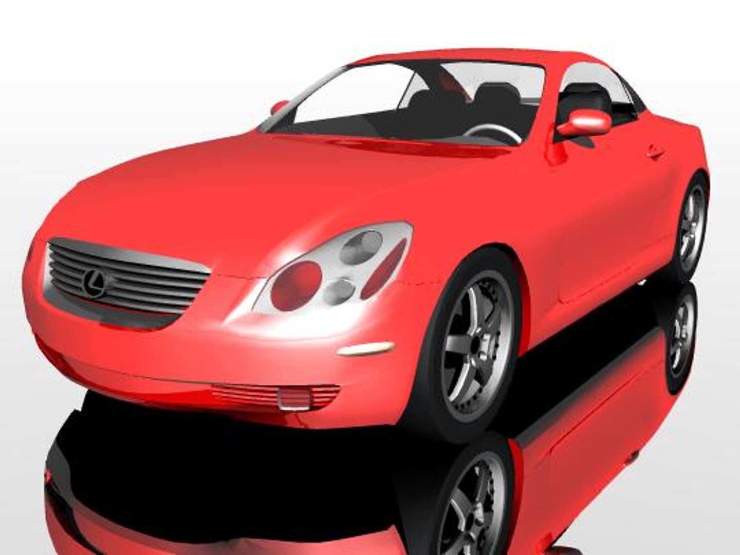 Lexus Sc430 3d Model