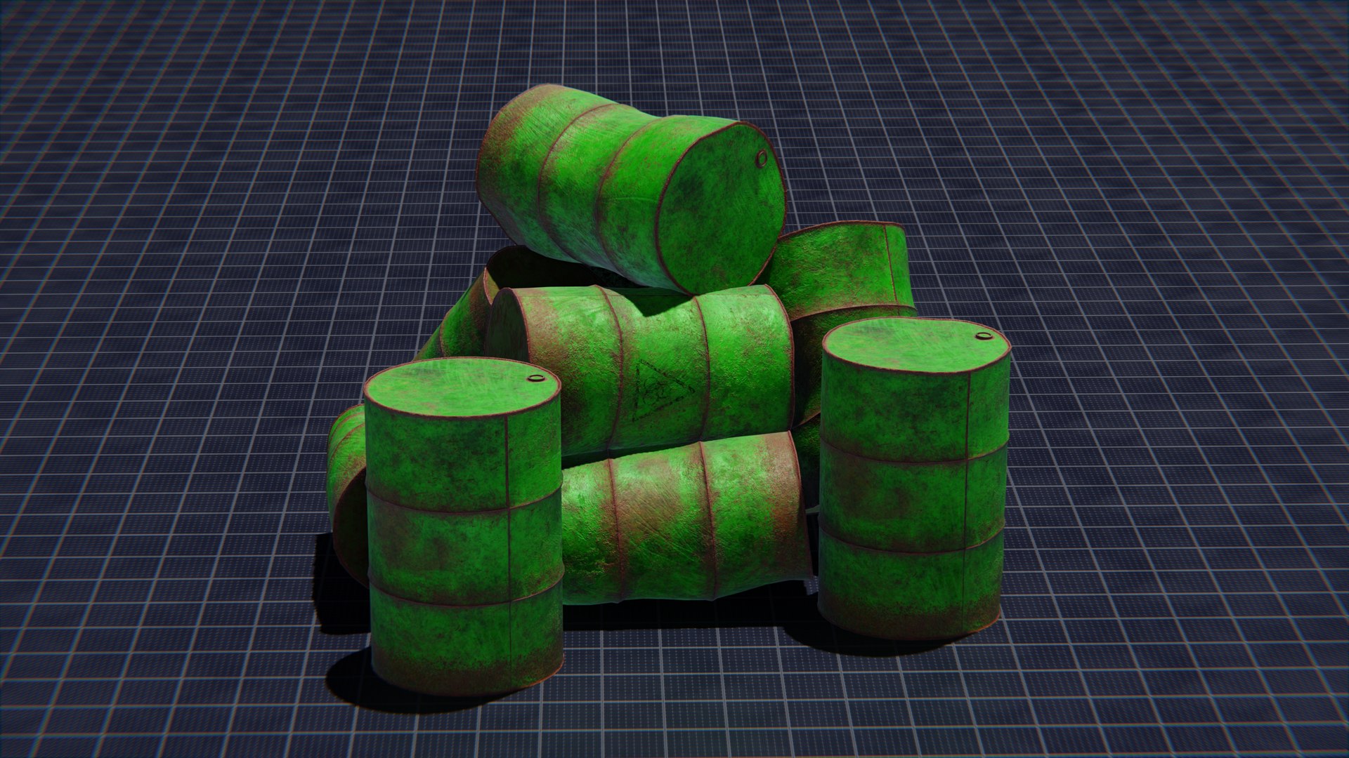 Toxic Waste Barrel All Colour 3D Model - TurboSquid 2452455