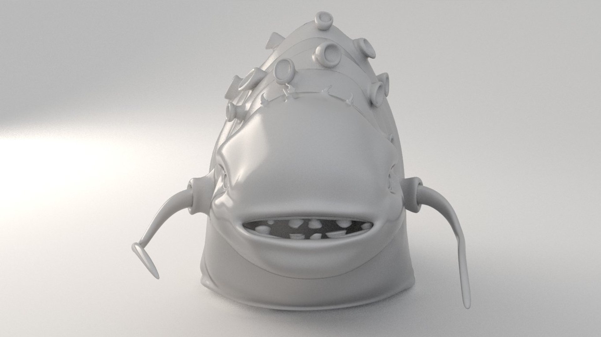 Microbe Virus Monster Model - TurboSquid 1524570