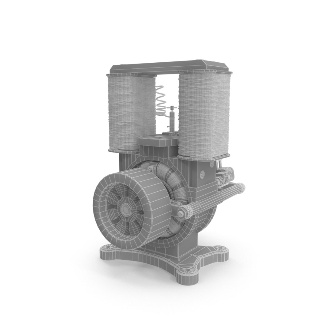 Vintage Motor 3D Model - TurboSquid 1484737