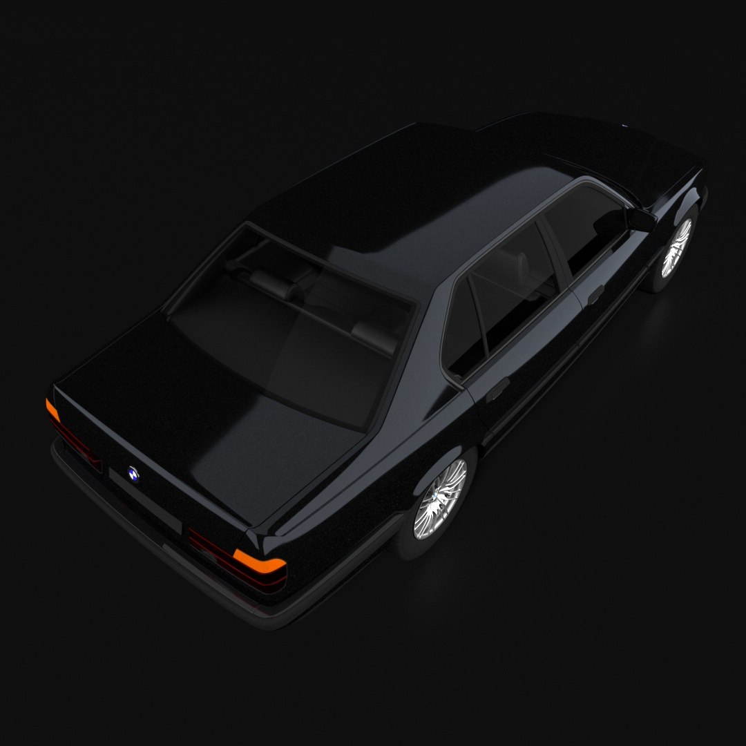 3D BMW M7 E32 - TurboSquid 2308160