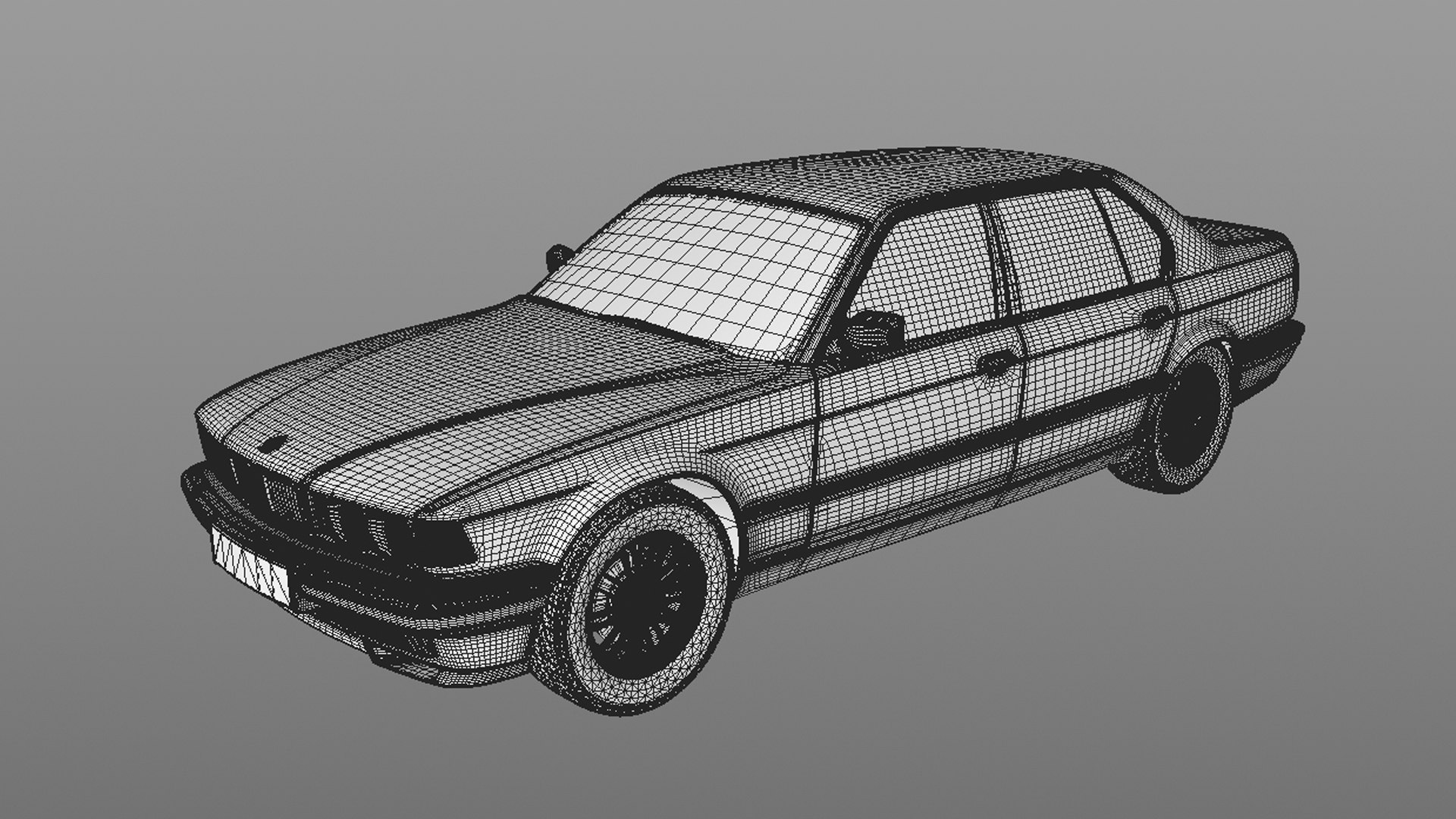 3D BMW M7 E32 - TurboSquid 2308160