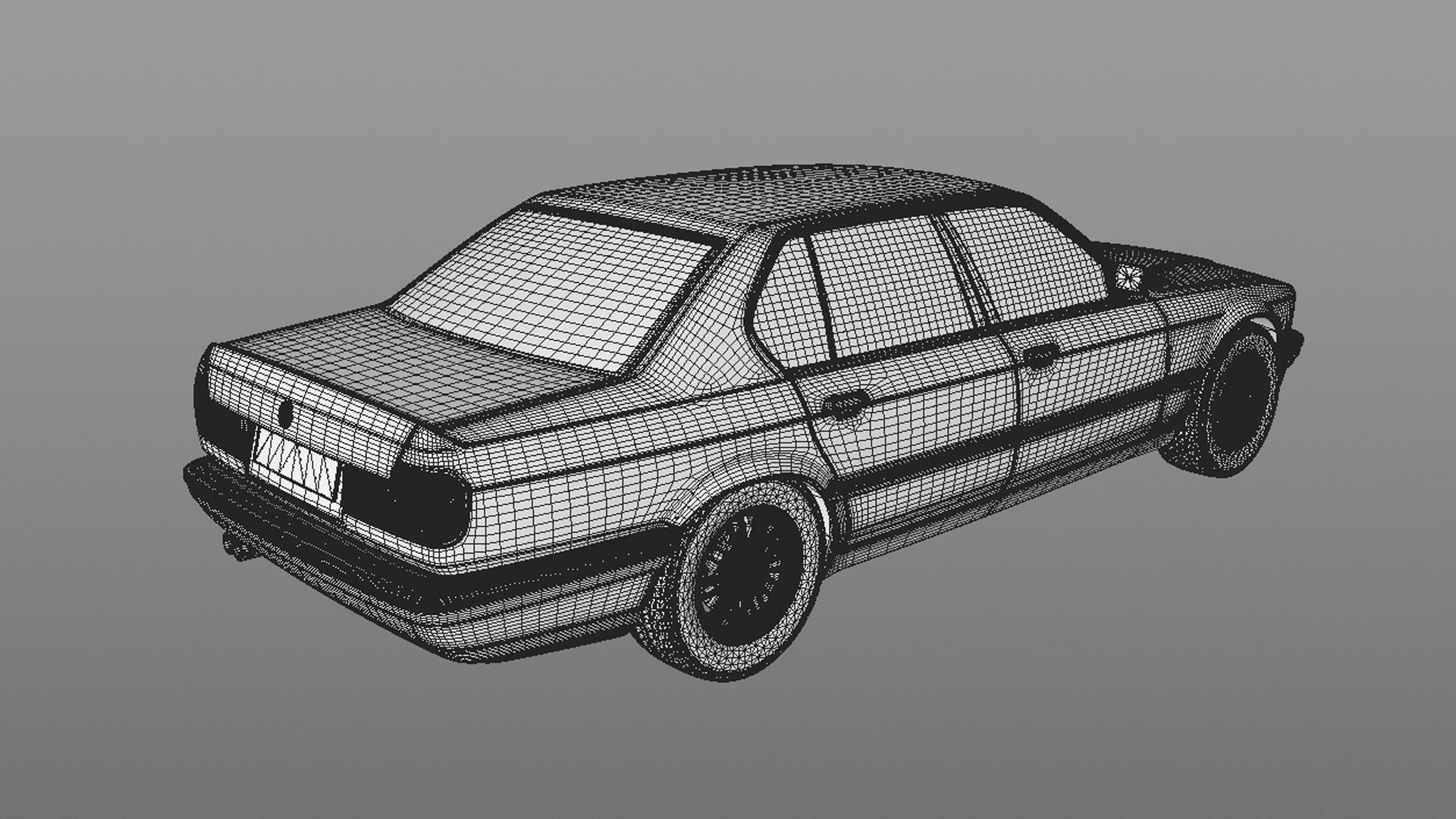 3D BMW M7 E32 - TurboSquid 2308160