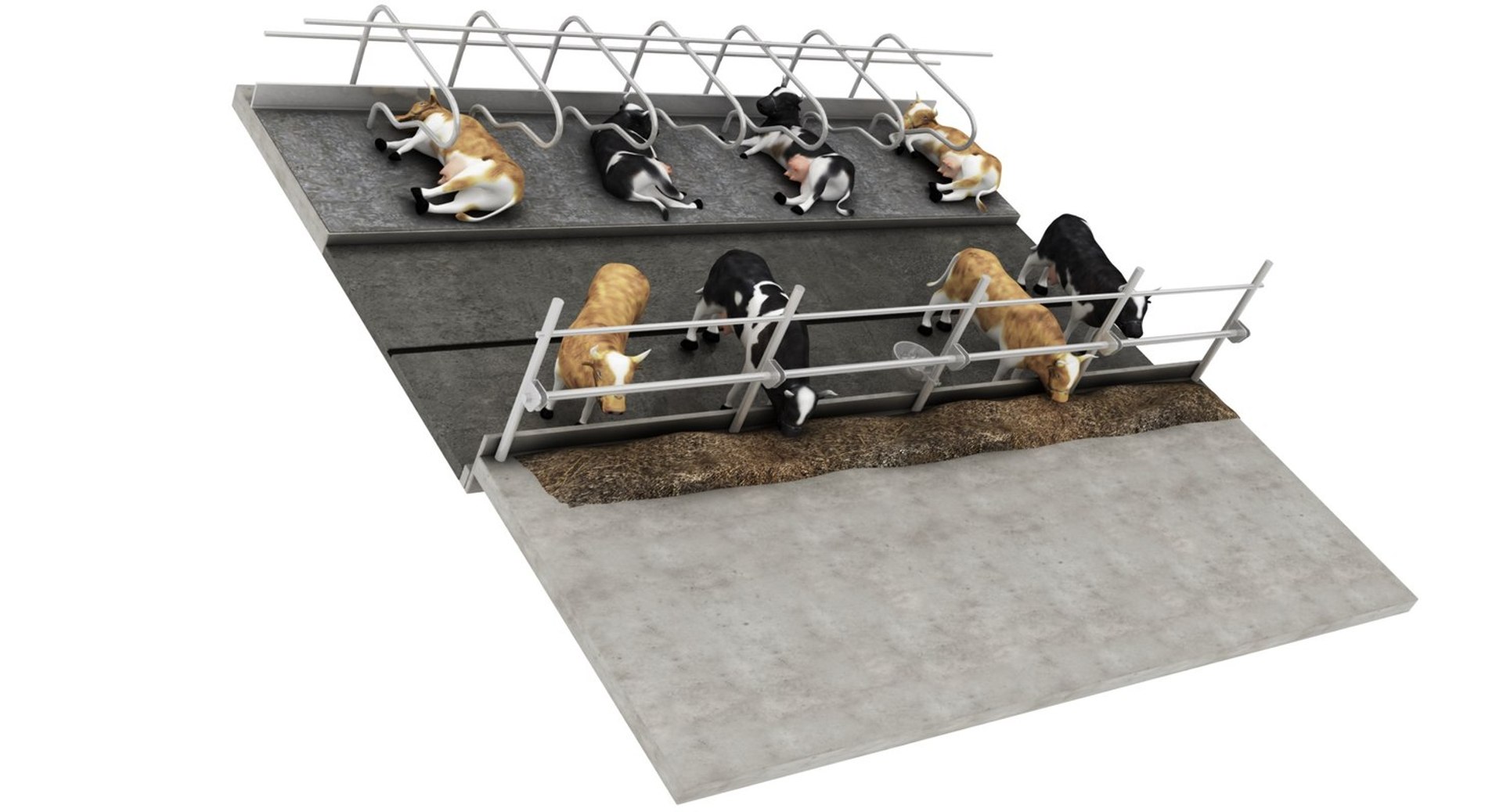 3D Model Cow Farm 1 - TurboSquid 1423472