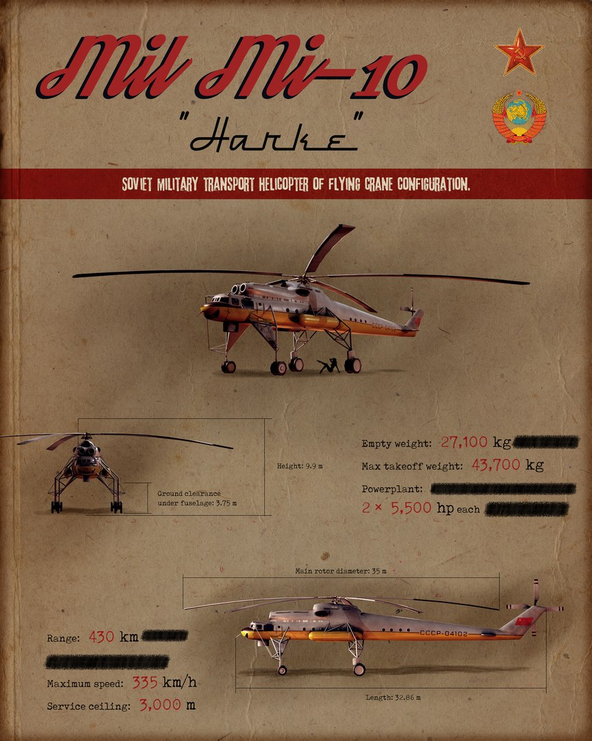 3D Mil Mi-10 - TurboSquid 1260520