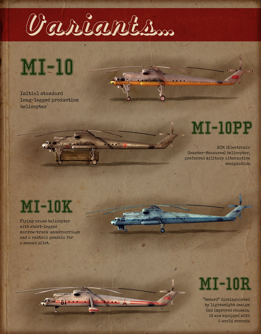 3D Mil Mi-10 - TurboSquid 1260520