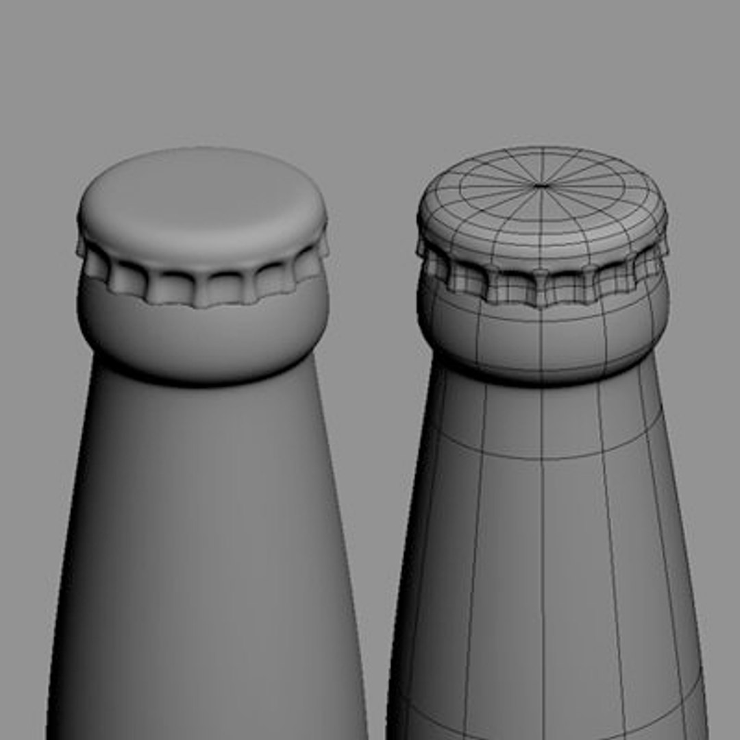3d Model Asahi Beer Bottle