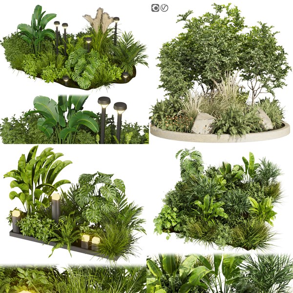 Collection plant vol 02 - leaf - outdoor - garden - blender - 3dmax ...