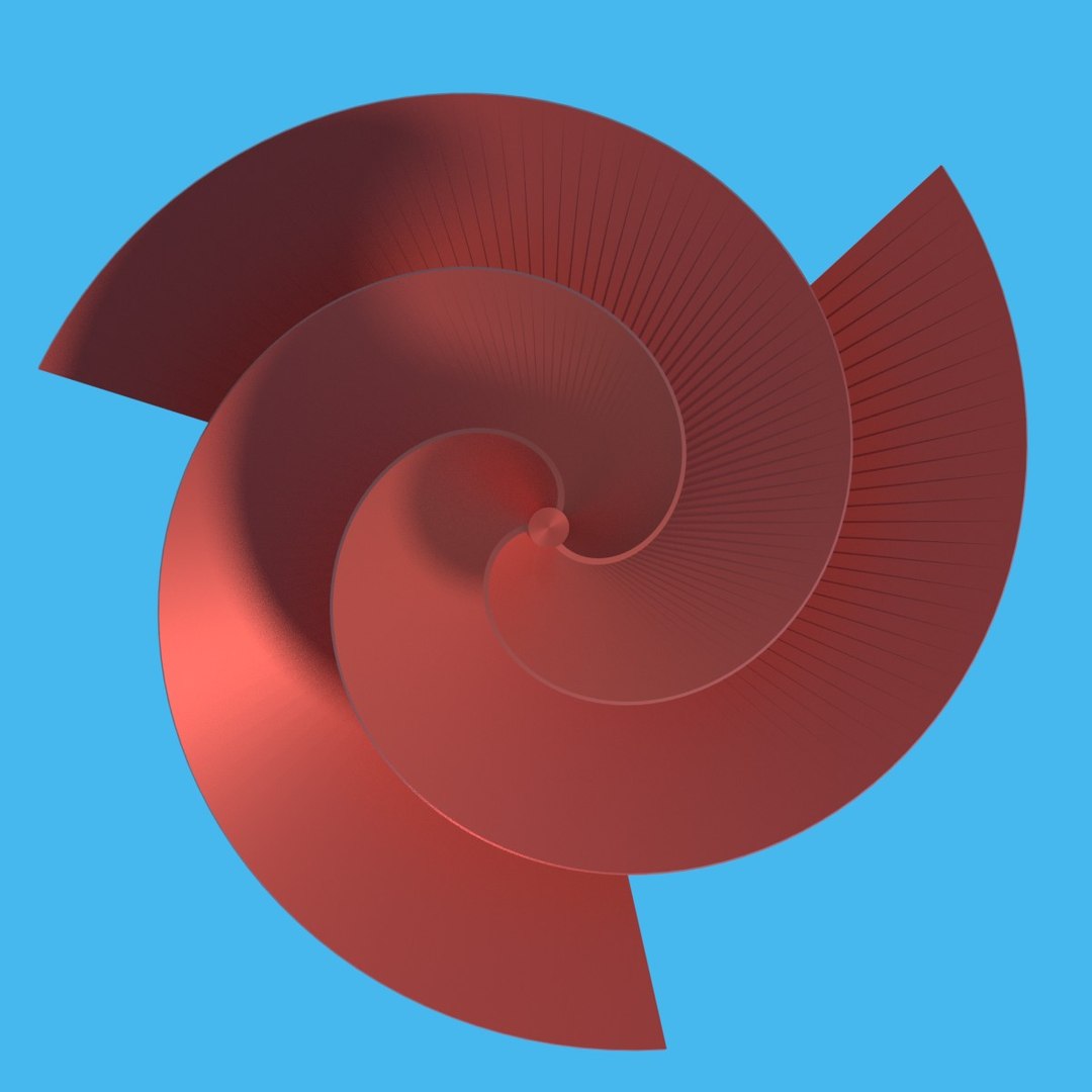 3D Model Spiral Fibonacci Element 1 - TurboSquid 1328831