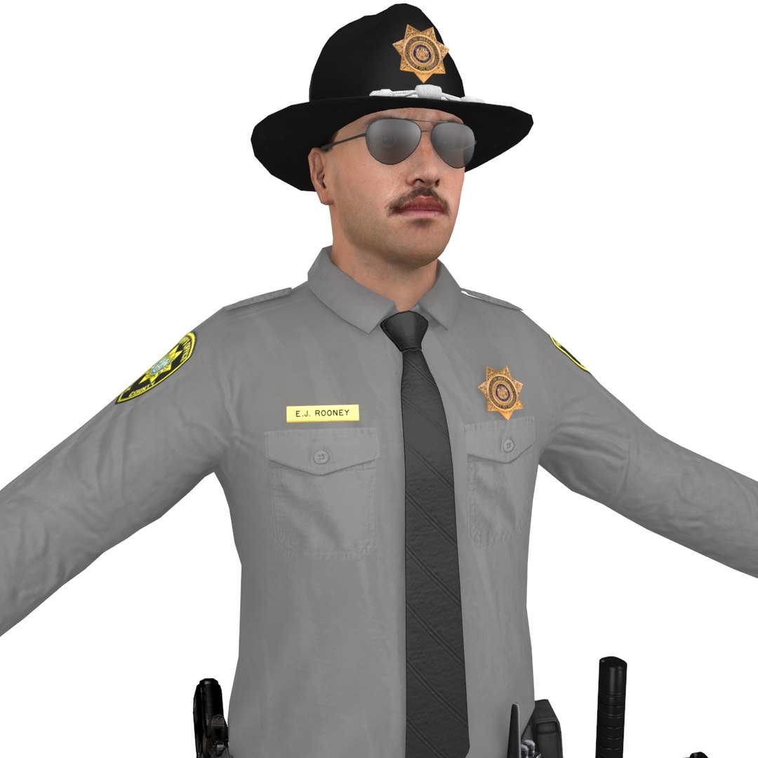 3D Sheriff Man Gun Model - TurboSquid 1354043