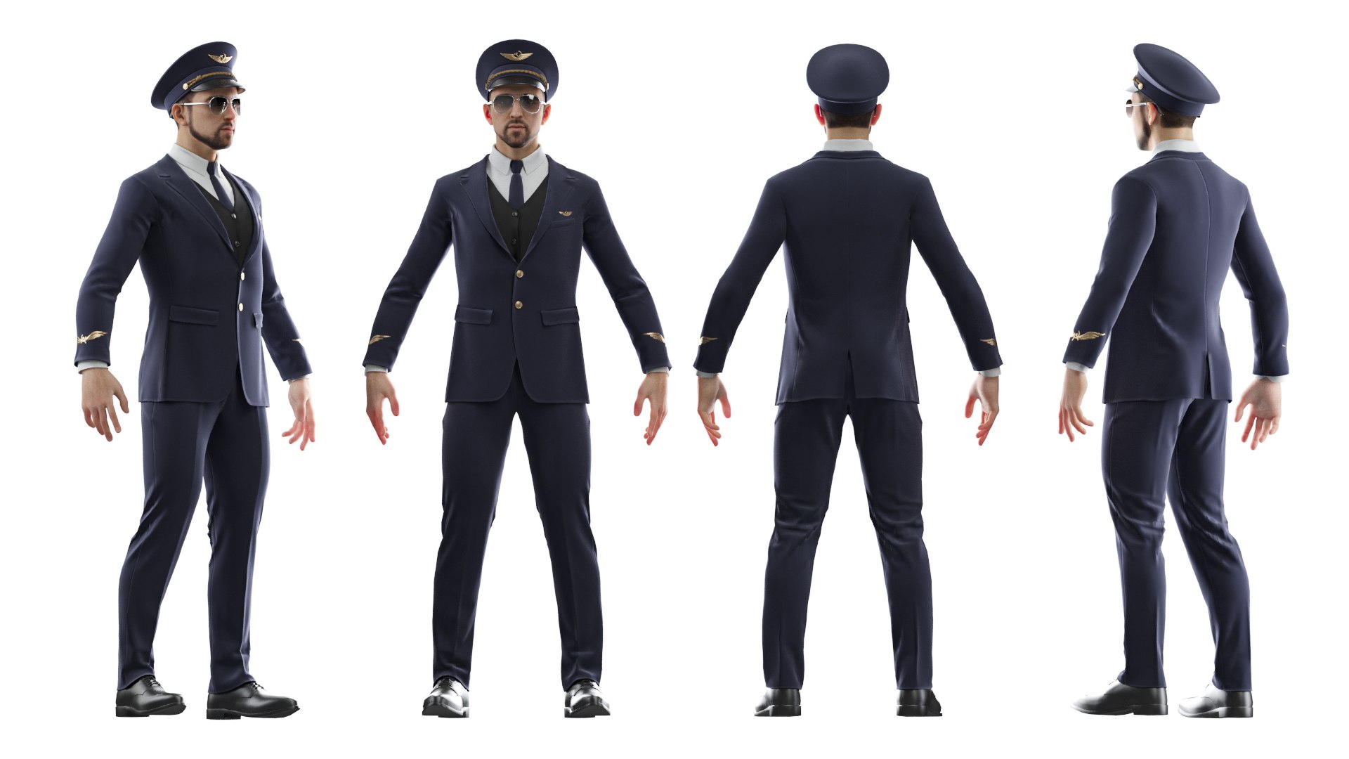 3D Aviator Rig Model - TurboSquid 1704676