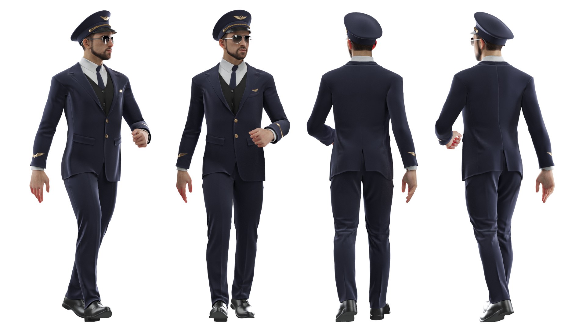 3D Aviator Rig Model - TurboSquid 1704676