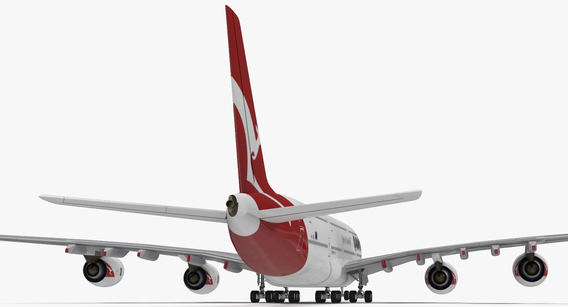Airbus A380-1000 Qantas 3d Model