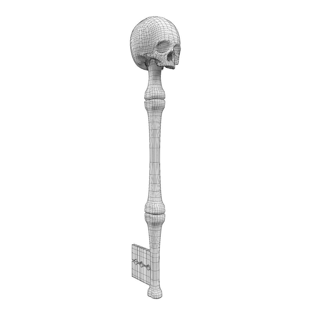 3D Skull Key - TurboSquid 1976939