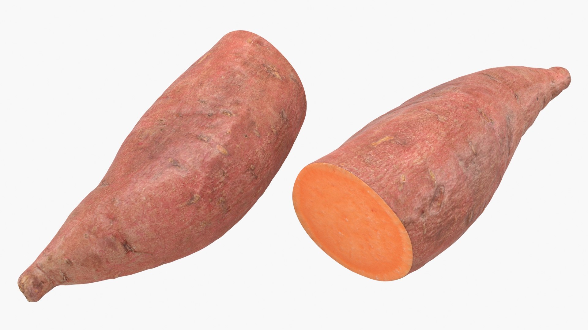 3D Model Half Sweet Potato 03 - TurboSquid 2104625