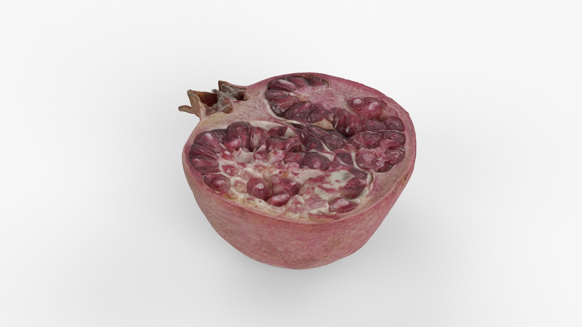 Photorealistic 3D Scan Of Half A Pomegranate 3D Model - TurboSquid 2344548