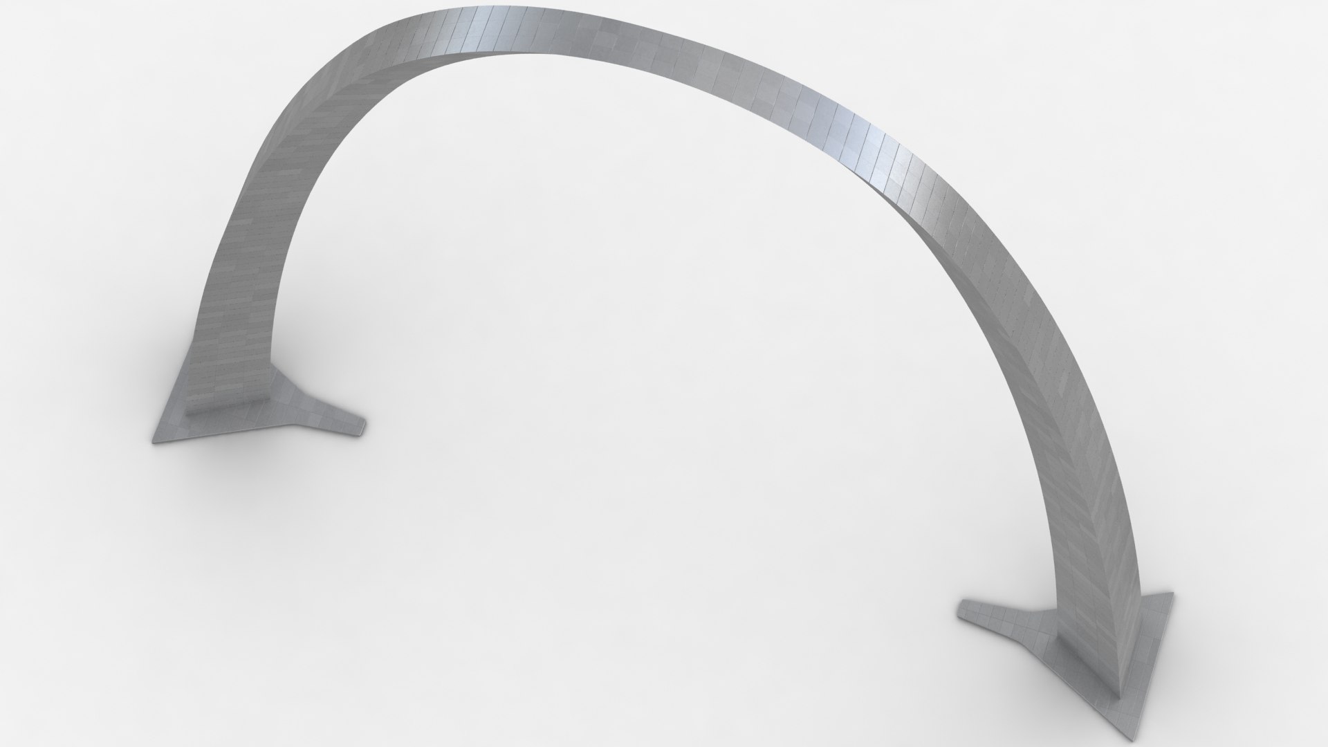 Realistic Gateway Arch 3D Model - TurboSquid 1562507