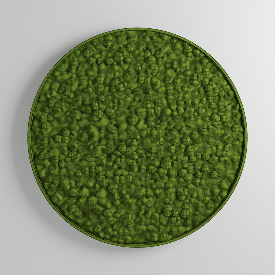 Panel moss circle 3D model | 1147512 | TurboSquid