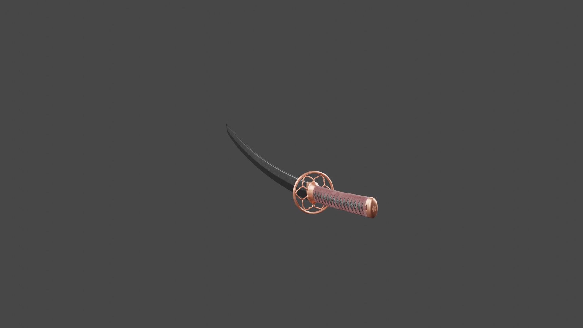 Japanese Katana Sword - Sakura Flower Themed 3D Model - TurboSquid 1920004