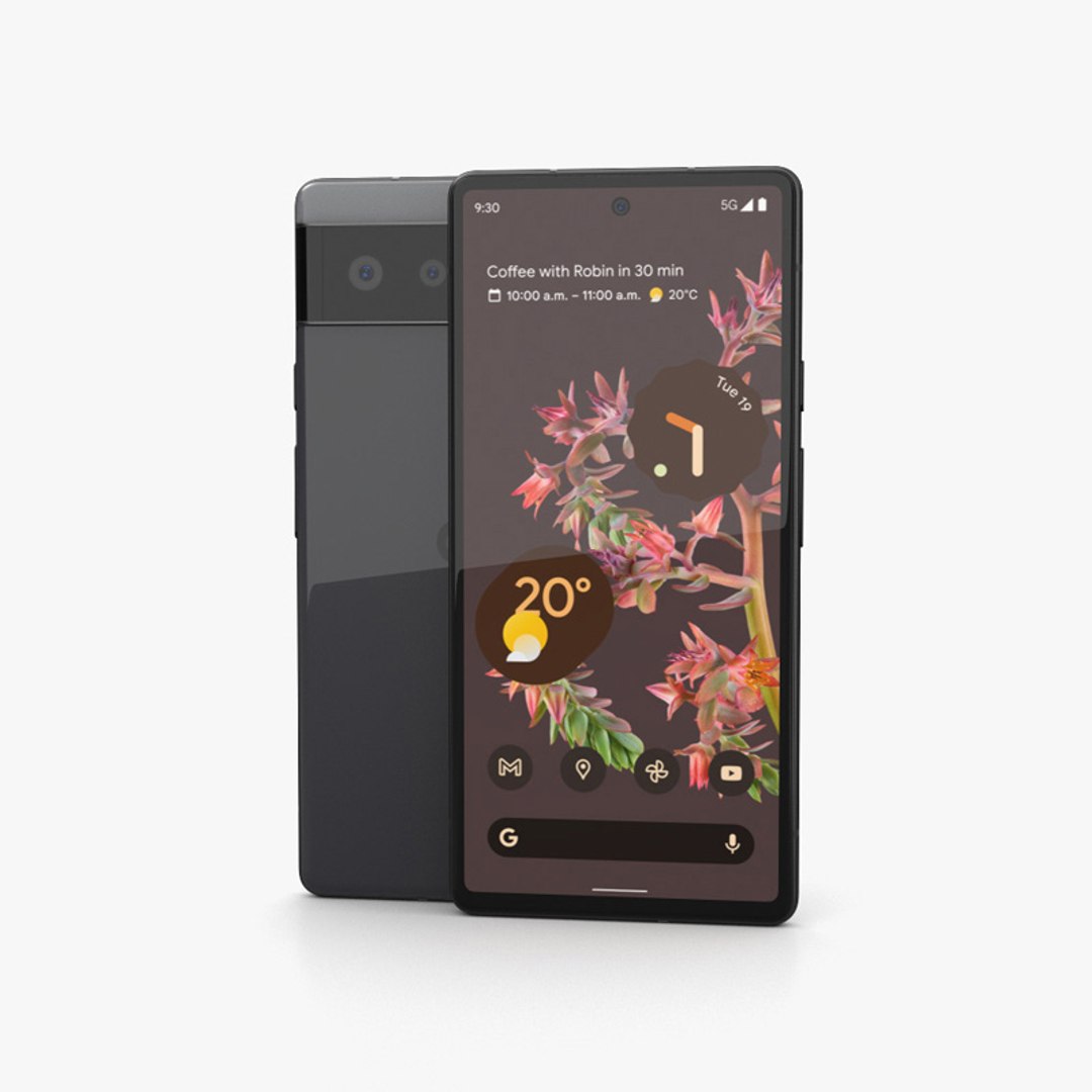 modelo 3d Google Pixel 6 Stormy Black - TurboSquid 1916939